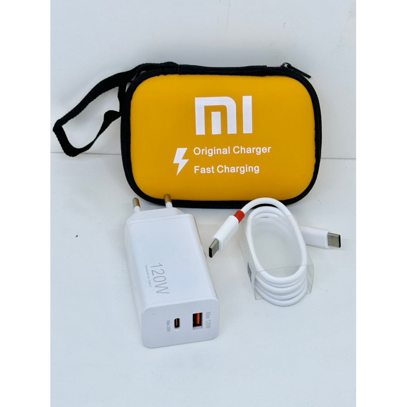 Jual Travel Charger Xiaomi MDY-MI 13AC 120W PD Type-C to Type-C 2in1 Power Adaptor Super Fast ...