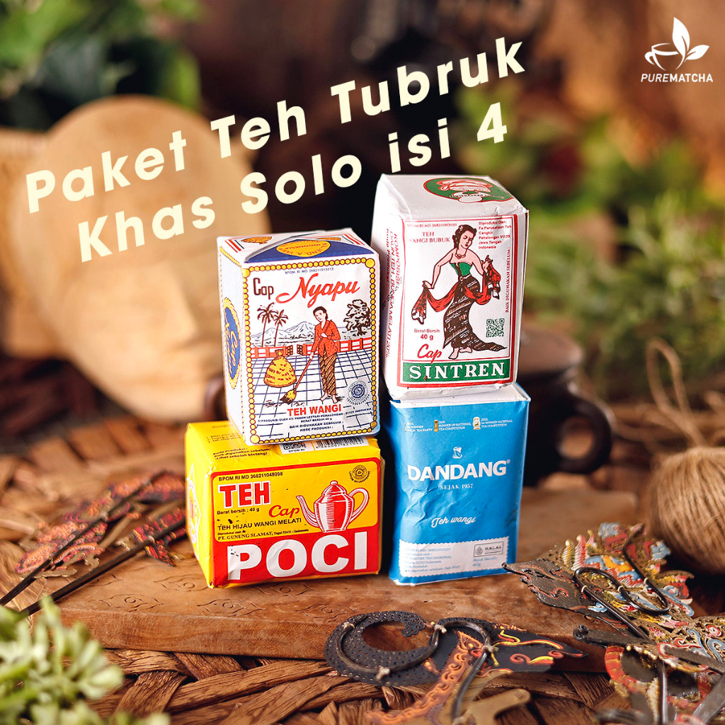 Jual Teh Solo Racikan Paket isi 4 ( NYAPU, SINTREN, DANDANG, POCI) Teh ...