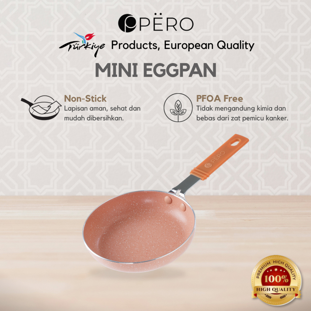 Jual Pero Mini Egg Pan Round 14cm Nonstick / Wajan Telur Mini Anti ...