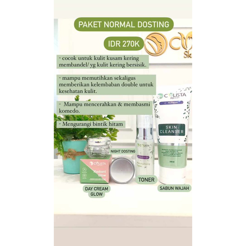 Jual Paket Normal Dosting Colista Skincare (PENGHILANG FLEK WAJAH ...