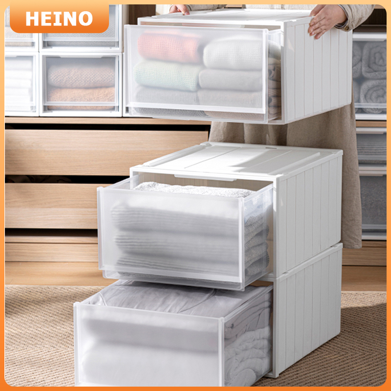 Jual HEINO Laci Plastik Susun Lemari Pakaian Plastik Kotak Penyimpanan ...