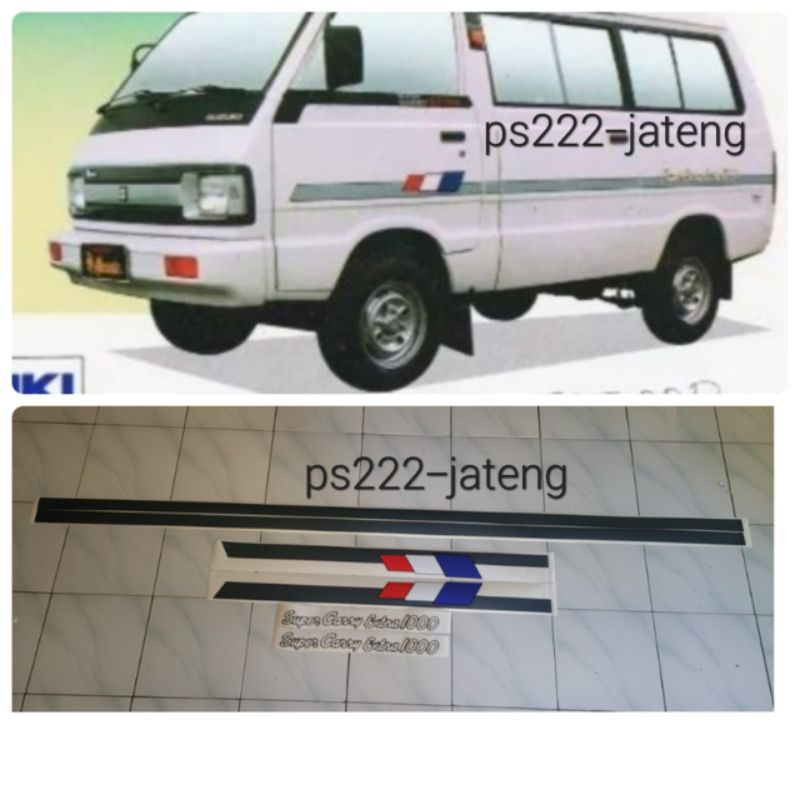 Jual stiker list body super carry 1000 minibus / sticker suzuki carry ...
