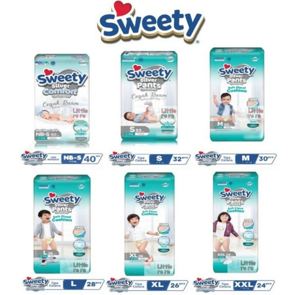 Jual Sweety SIlver Pants S36 M30 L26 XL24 XXL22 / Comfort NBS20/NBS40 ...
