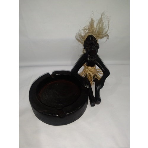 Jual Asbak / Tempat Abu Variasi Patung Suku Asmat Bahan Kayu Antik dan ...