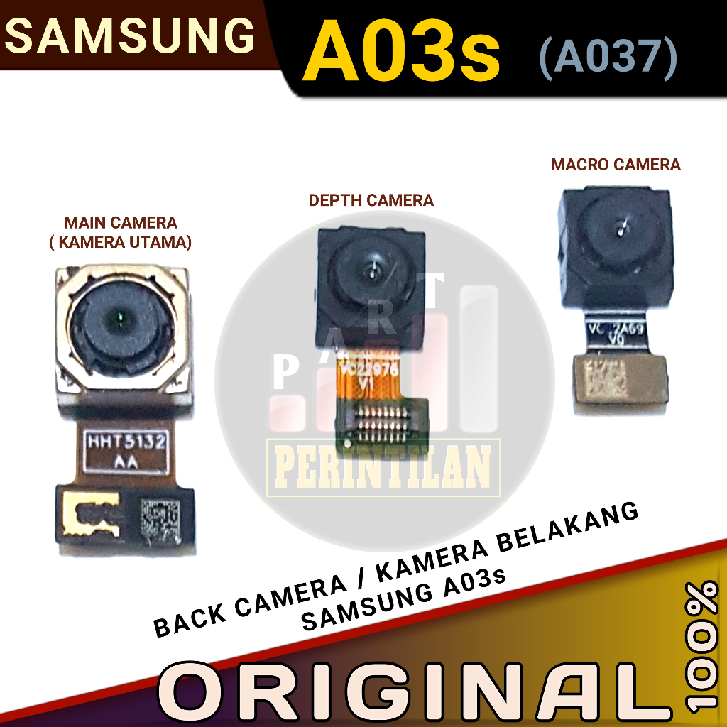 Jual BACK CAMERA / KAMERA BELAKANG SAMSUNG A03s A037 ORIGINAL | Shopee ...