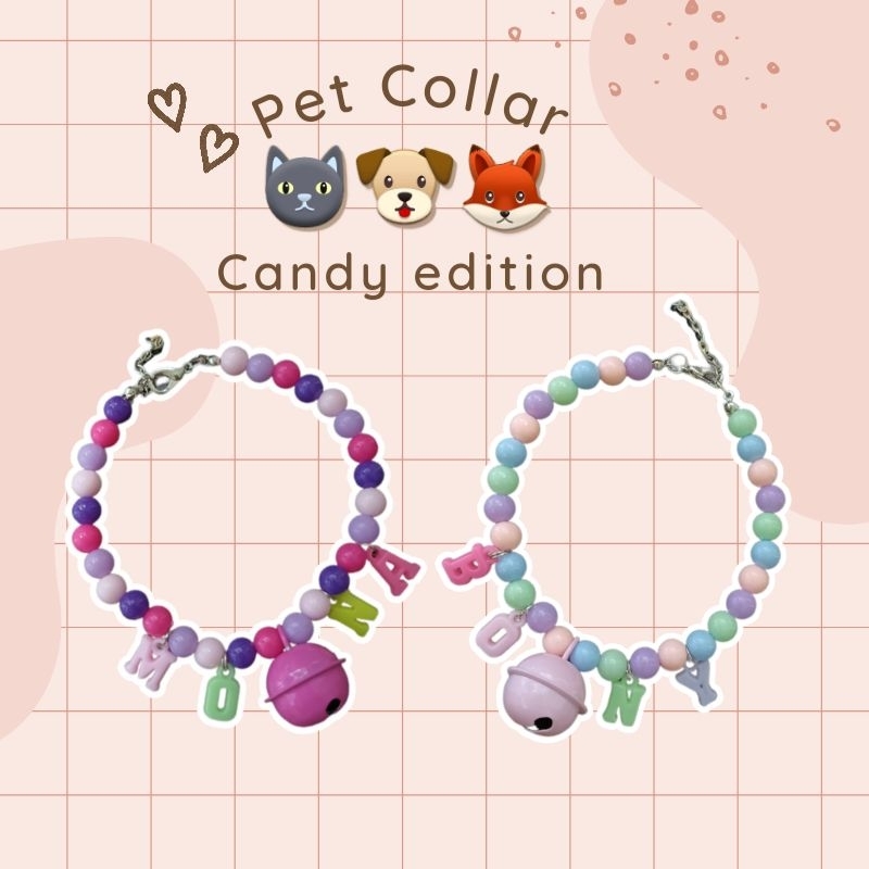 Jual Pet Collar - Kalung kucing free custom nama Kalung kucing lucu ...