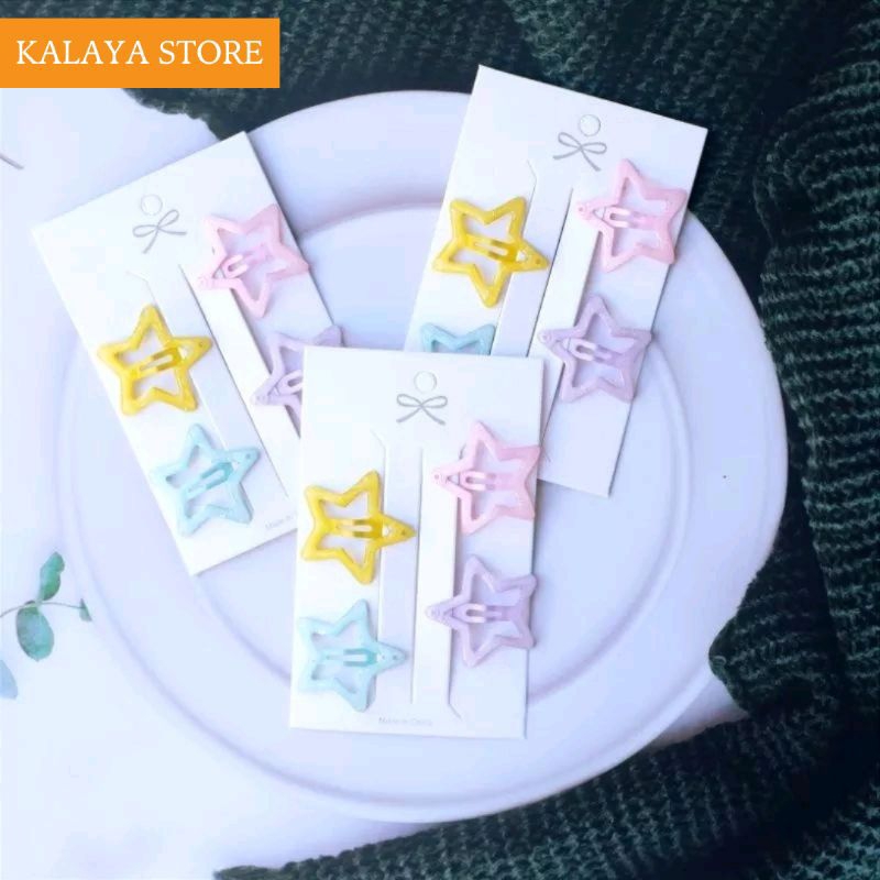 Jual 4 Pcs Jepit Bintang Hair Pin Bintang Star Model Korea | Aksesoris Jepit Rambut Murah ...