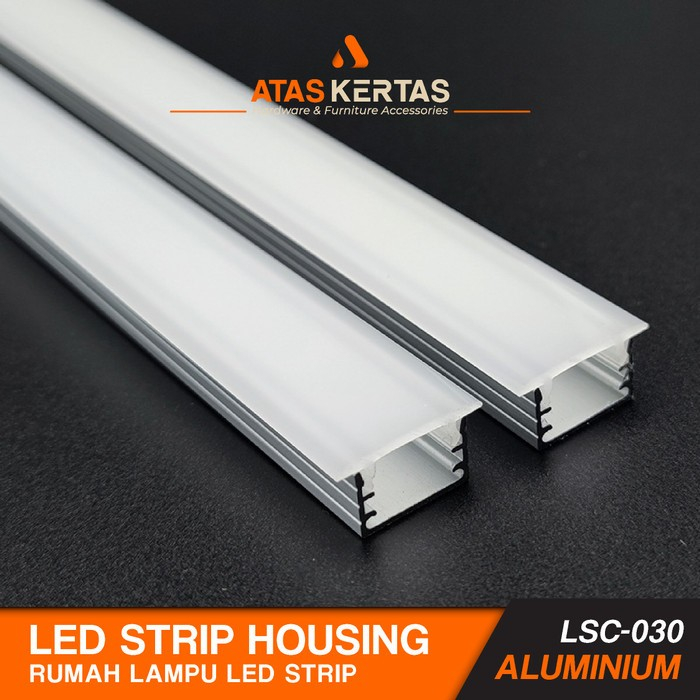 Jual Housing Led Strip 3M - Cover Kap Rumah Lampu Led Strip Profile ...