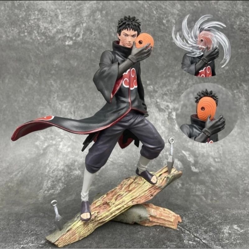 Jual ACTION FIGURE Uchiha Obito Akatsuki Tobi Mask Kamui 26cm Statue GK ...