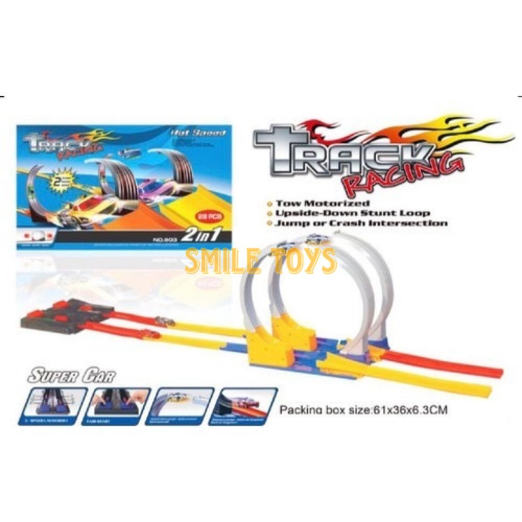 Jual Mainan Anak Track Racing Dua Jalur Lintasan Balap Hot Speed(ST ...