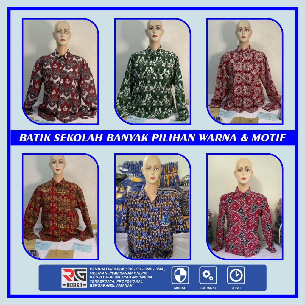 Jual Batik Sekolah Sriwedari / Batik Sekolah Sriwedari C376 / Batik ...