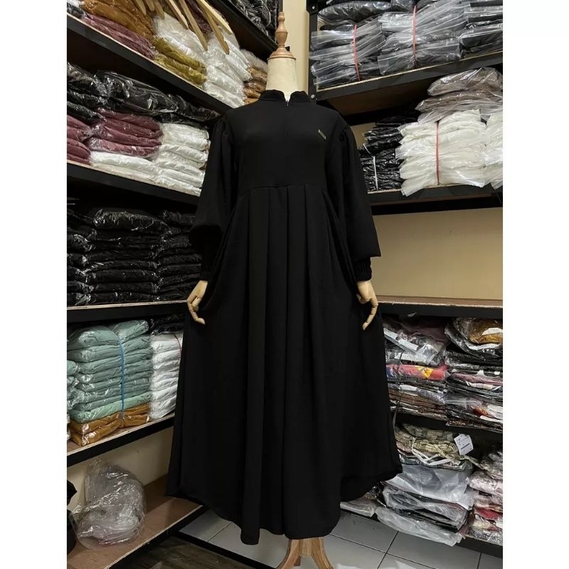 Jual GAMIS LENGAN PUFF BALON MEWAH ELEGAN CRINGKEL AIR FLOW MUSLIM ...