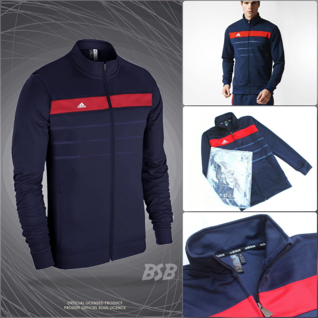 Jual TRAINING JACKET AB-16 BLACK | tracksuit ads grade original jaket ...