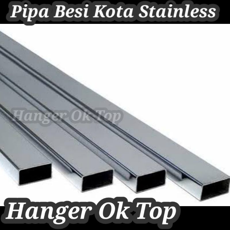 Jual Pipa Besi Kotak Stainless Steel Ukuran ( 180.cm ) | Shopee Indonesia