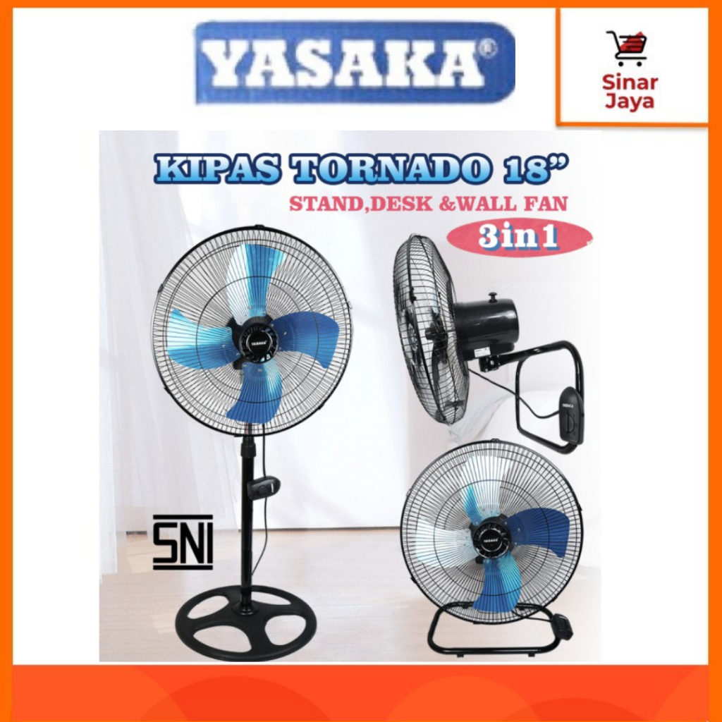 Jual NGY / HC / YASAKA / OMICKO Tornado 18 Kipas Angin Tornado Besi 18 Inci (3in1) | Shopee ...