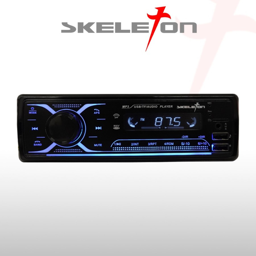 Jual Single Din MP3 Bluetooth USB Head Unit Skeleton | Shopee Indonesia
