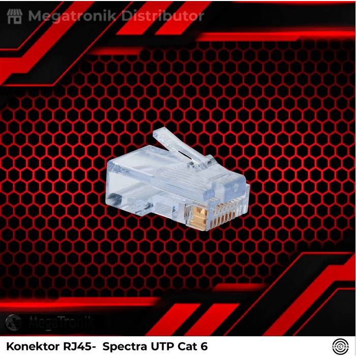 Jual Konektor RJ45 Spectra UTP Cat 6 | Shopee Indonesia