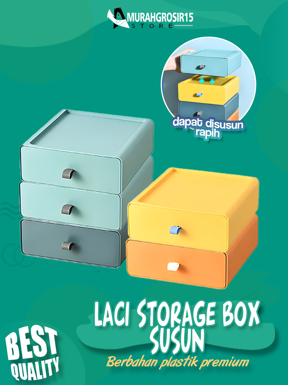 Jual LACI STORAGE BOX SUSUN / LACI KOSMETIK PORTABLE / KOTAK ...