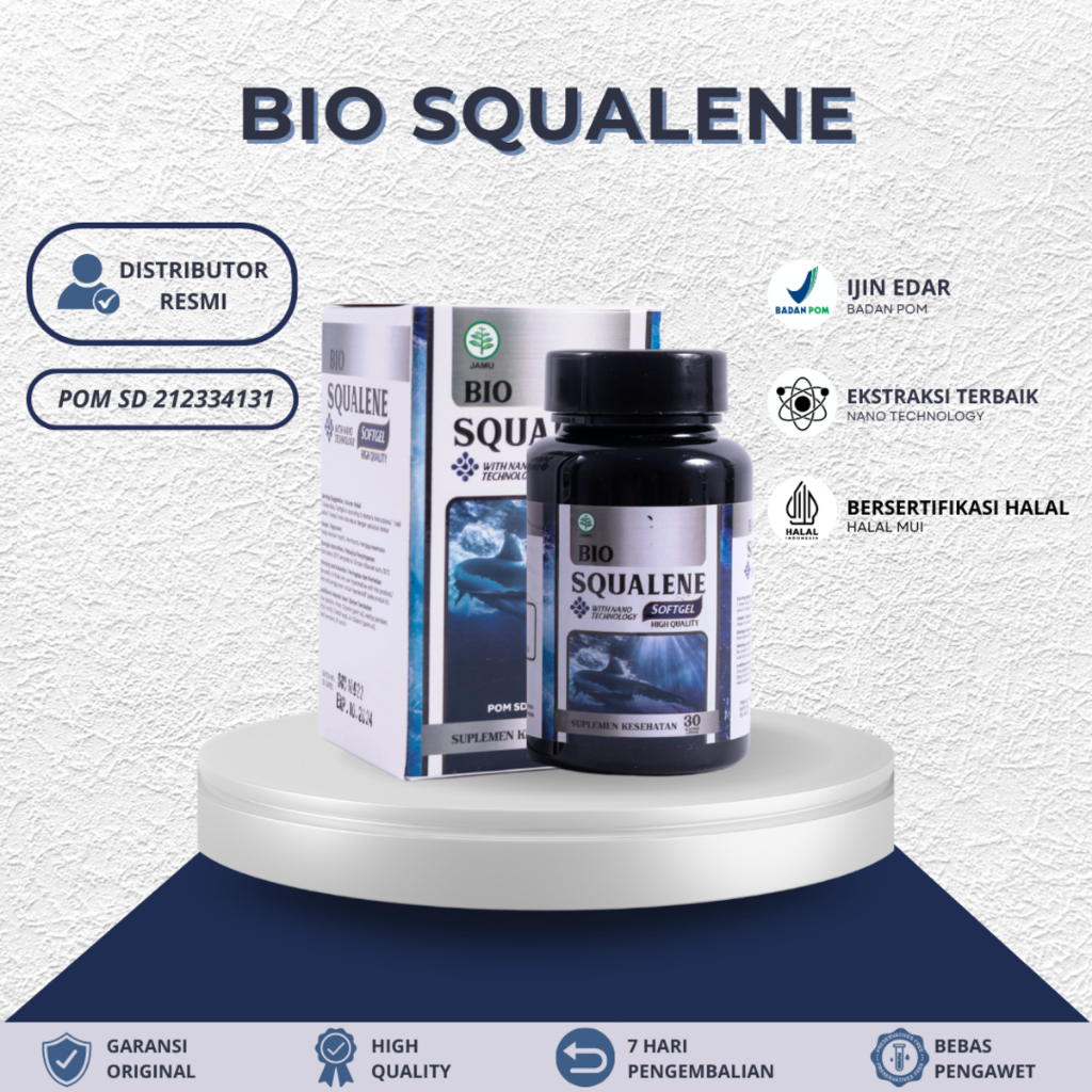 Jual Bio Squalene Softgel Minyak Hati Ikan Hiu Original Herbal ...