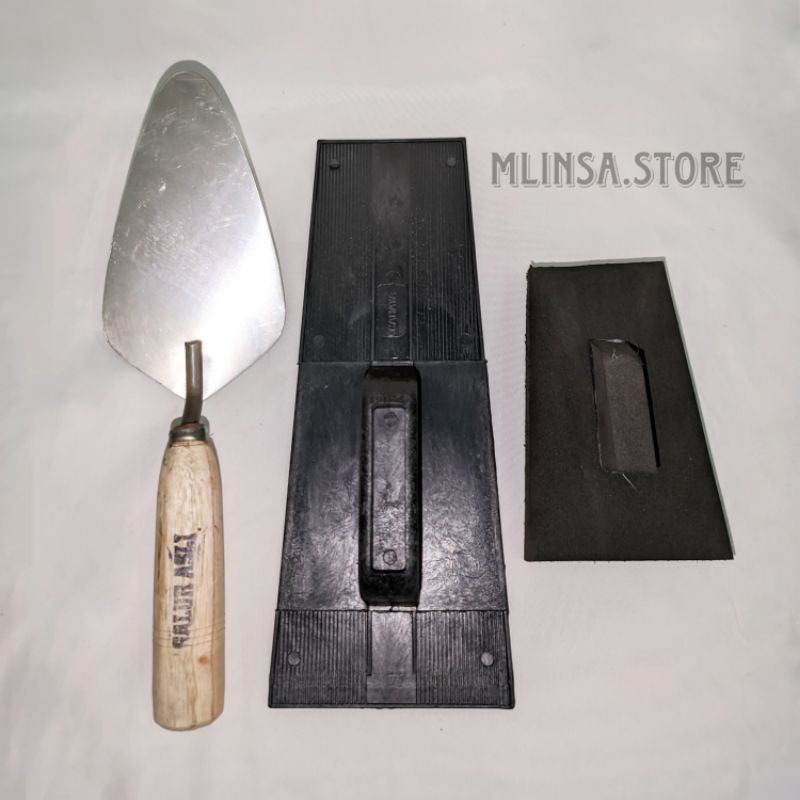 Jual Paket 3 Pcs Alat Tukang Sendok Semen Roskam Pvc Gosokan Acian ...