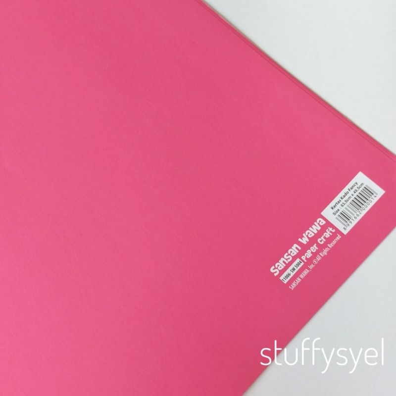 Jual Kertas Kado Polos Sansan Wawa Warna Wrapping Paper kertas kado ...
