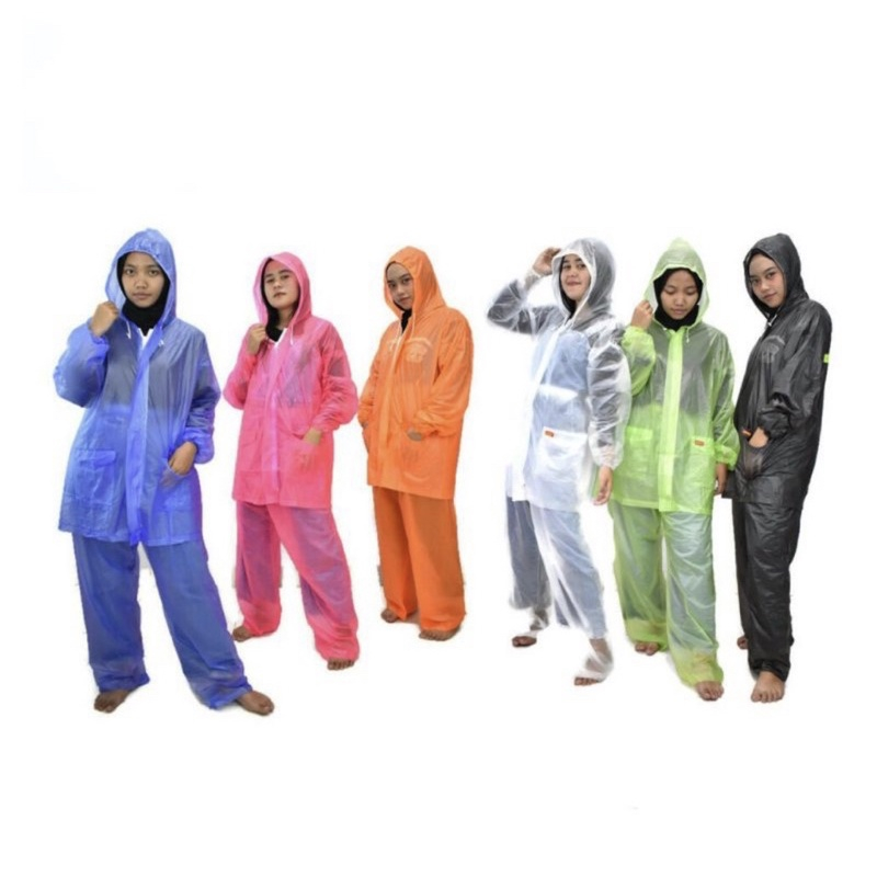 Jual Mantel Hujan Jas Hujan Model Jaket Celana merk Elmondo 935 (Harga ...