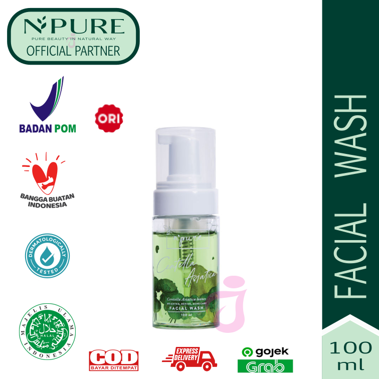Jual NPURE CENTELLA ASIATICA Face / FACIAL Wash / FOAM - Reguler ...