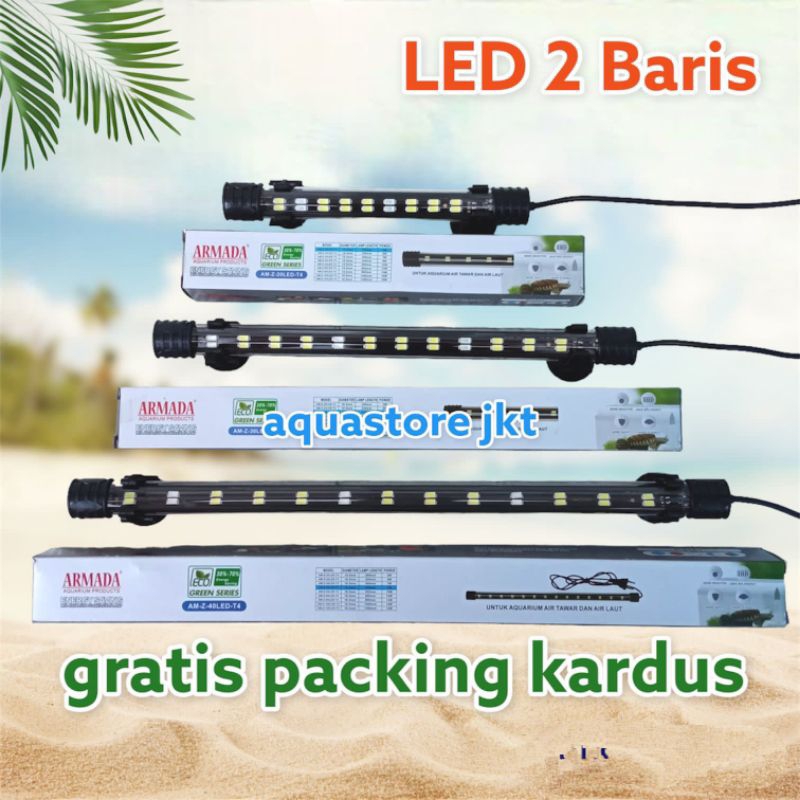 Jual LAMPU LED CELUP AQUARIUM 20 CM 30 CM 40 CM 50 CM LED LAMPU ...