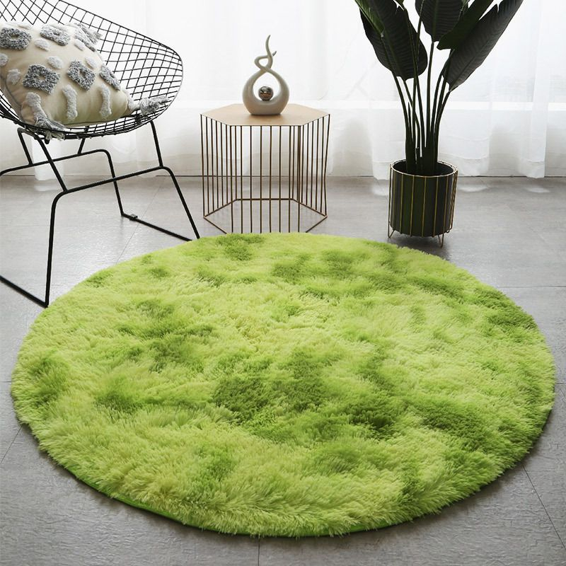 Jual Karpet Bulat Ombre & Motif Warna Diamater 100cm/Karpet Bulu Lantai ...