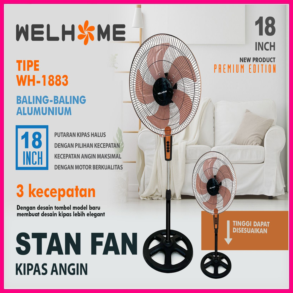 Jual Sanex Kipas Angin Berdiri Stand Fan Besi Sanex 18 Inch FS-1899 ...