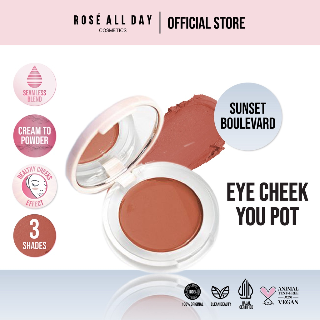 Jual EXP 2025 Blush On Rose All Day Eye Cheek You Pot Sunset Boulevard ...