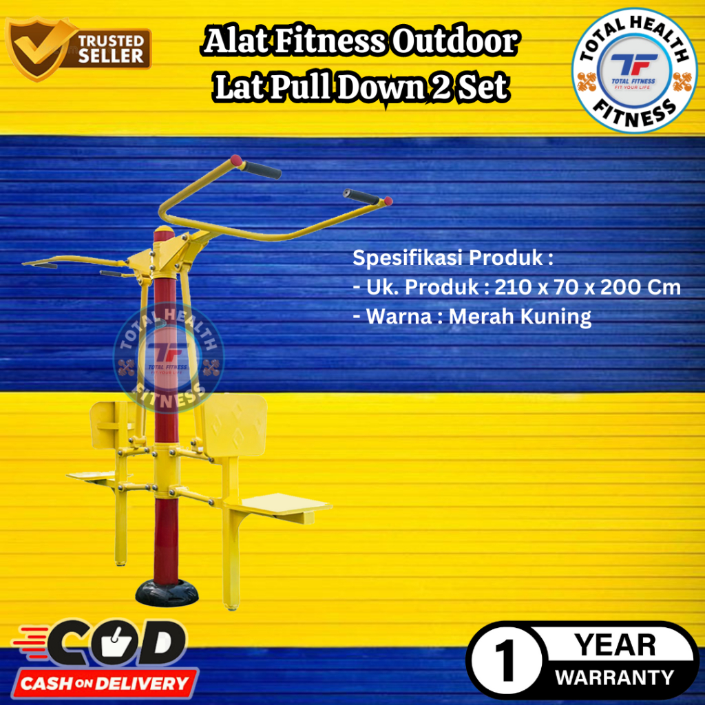 Jual Alat Fitness Outdoor Lat Pull Down 2 Seat Total Fitness - Alat ...
