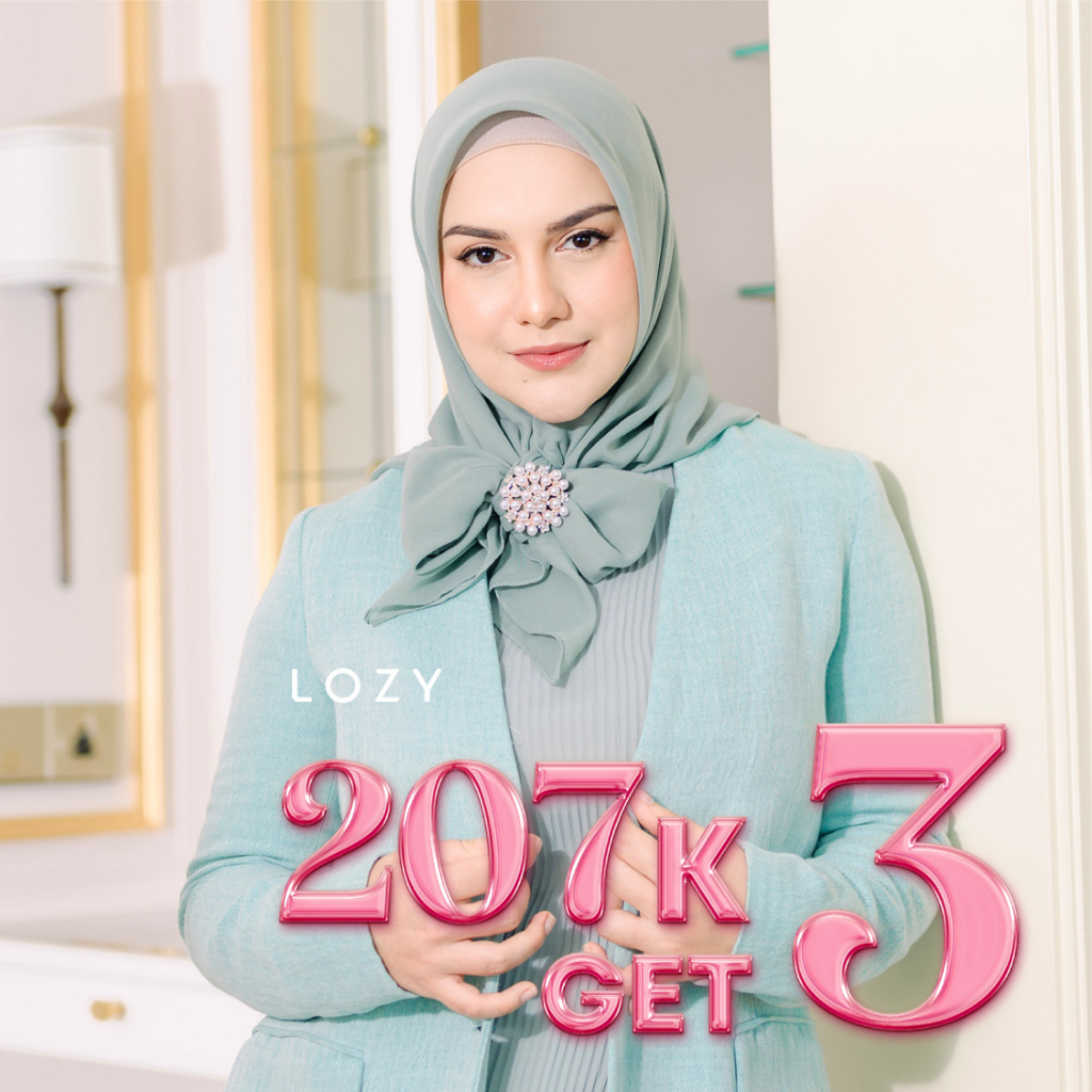 Jual Lozy Hijab - Mara Plain Paris 207K Get 3 (Hijab Paris Polos Segiempat) | Shopee Indonesia