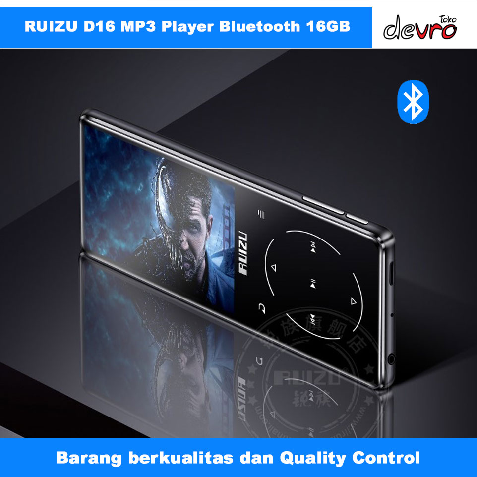 Jual RUIZU D16 MP3 Player 2.4 Inch 16GB Bluetooth 4.1 DAP FLAC Radio FM ...