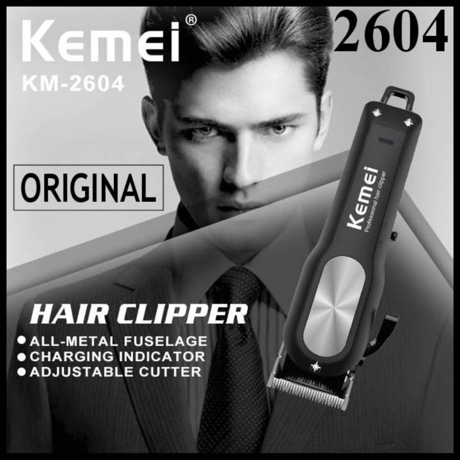 Jual Kemei 2604 Hair Clipper Mesin Alat Cukur Rambut Elektrik KM 2604 | Shopee Indonesia