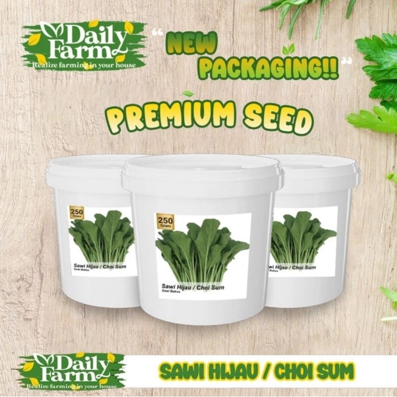 Jual Benih Sayur Sawi Hijau / Choi Sum / Sawi Bakso ( 250 Gram ) | Shopee Indonesia