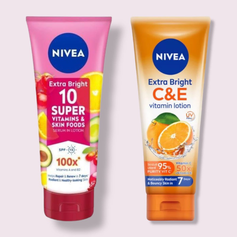 Jual NIVEA EXTRA BRIGHT C&E VITAMIN LOTION 180ml | NIVEA EXTRA BRIGHT SUPER VITAMIN & SKIN FOODS ...