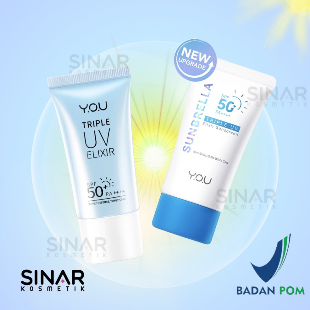 Jual YOU Sunbrella Triple UV Elixir Sunscreen SPF 50+ PA++++ 30ml ...