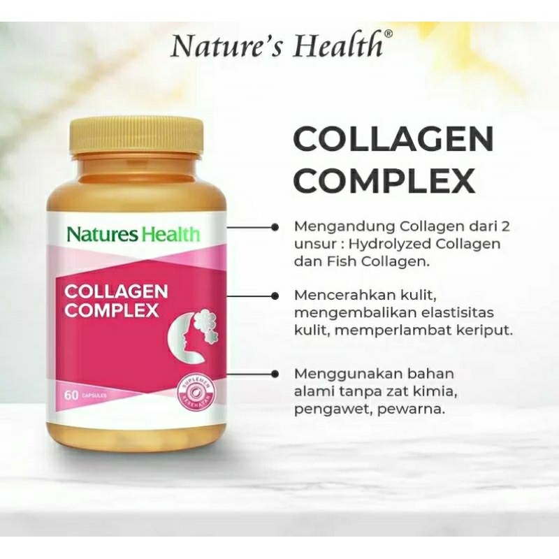 Jual NATURE'S HEALTH COLLAGEN COMPLEX 60 KAPSUL | Shopee Indonesia
