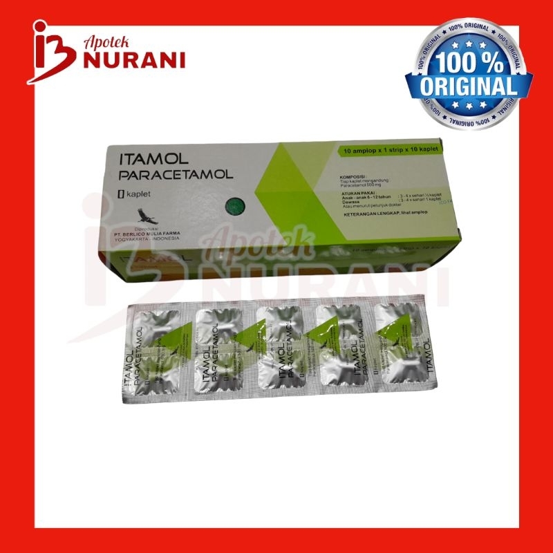 Jual ITAMOL STRIP @10 TABLET obat demam & nyeri | Shopee Indonesia