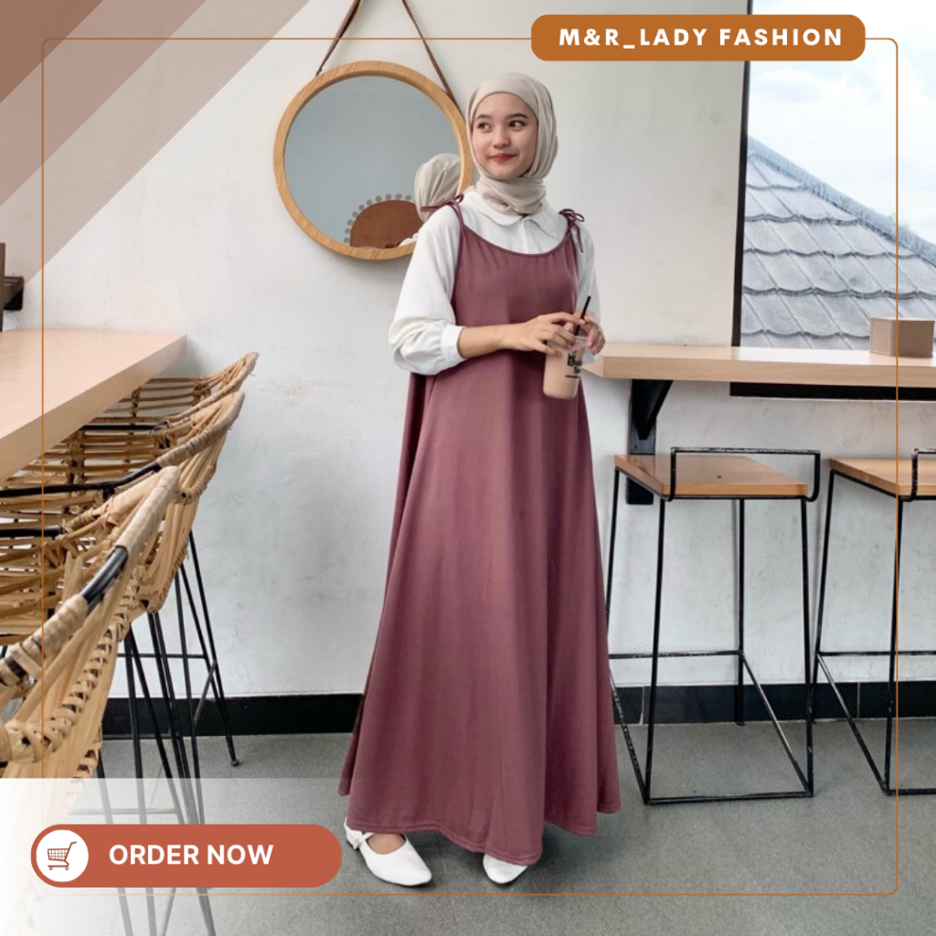 Jual OUTER DRESS WANITA OVERSIZE/ JISOO OVERALL OUTER DRESS POLOS ...