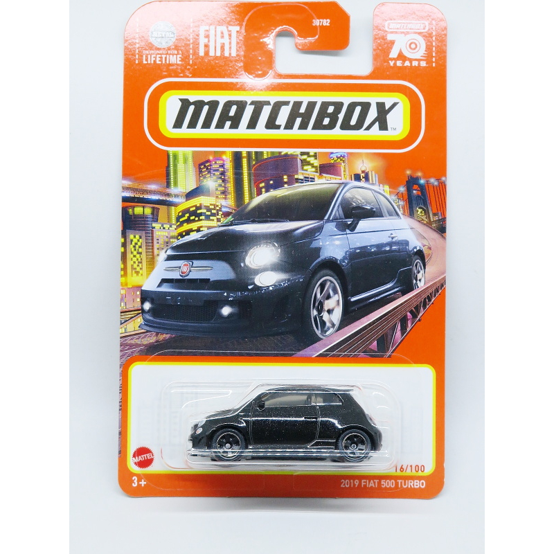Jual Matchbox 2019 Fiat 500 Turbo - black | Shopee Indonesia