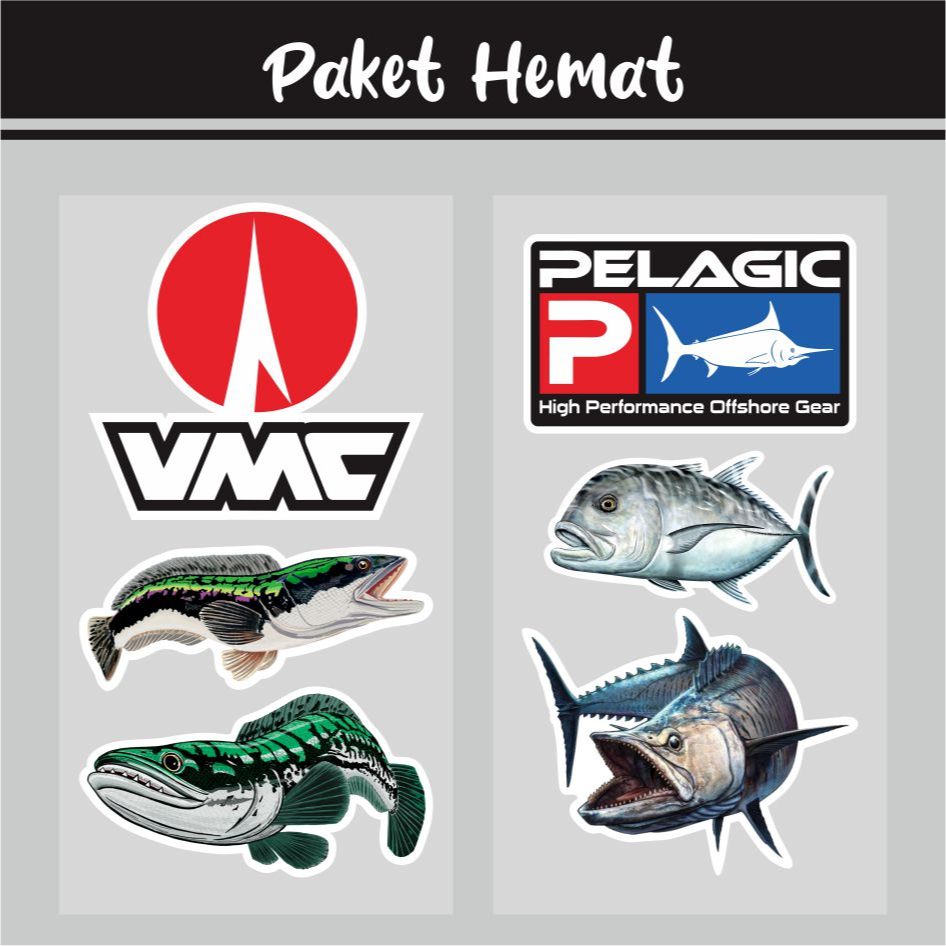 Jual Cuting Stiker Mancing | Sticker Brand Pancing Premium | Shopee ...