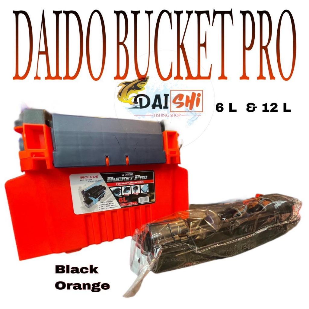 Jual Daido Bucket Pro tahan air 6L dan 12liter dengan bait poket dan ...