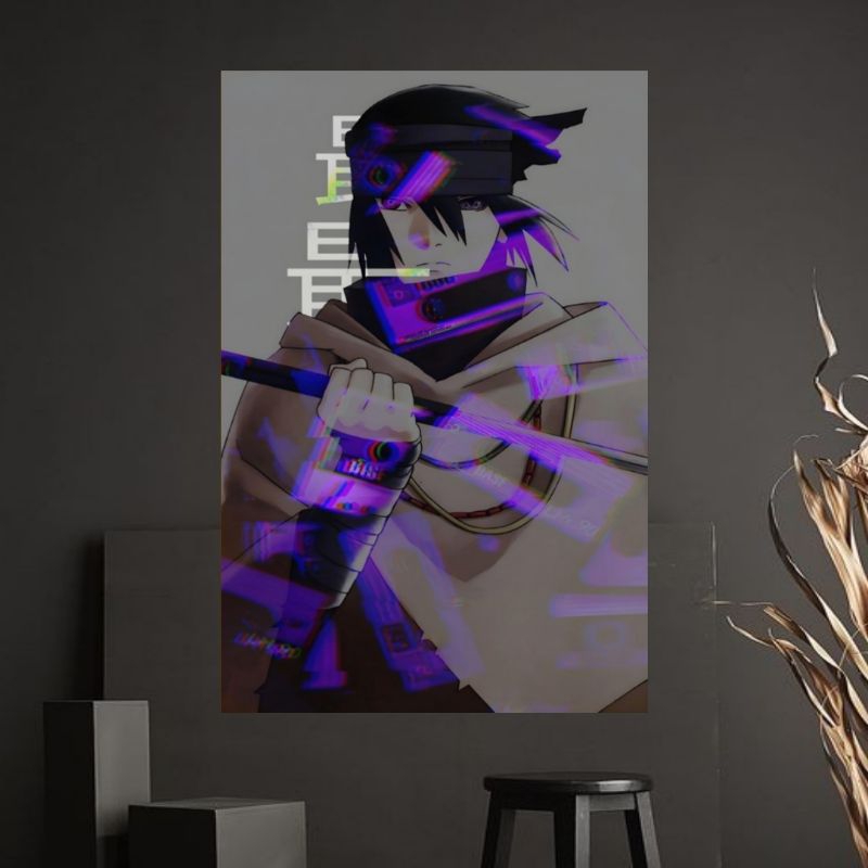 Jual POSTER ANIME"SASUKE UCHIHA" LAMINASI UK 21X30 WALL DECOR | Shopee ...
