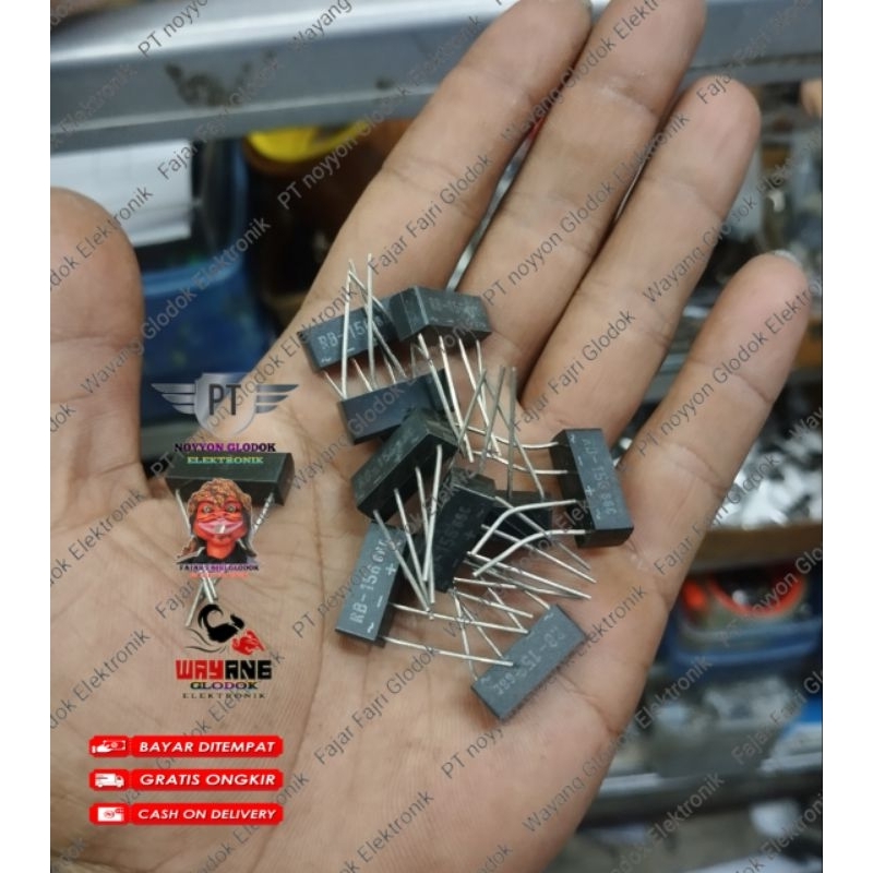 Jual Dioda Bridge RB-156 Diode Sisir 600 volt 1.5 Ampere Pioneer ...