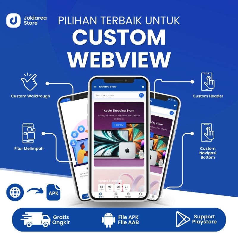 Jual Convert Website Ke Apk Bisa Di Upload Play Store | WEBVIEW ...