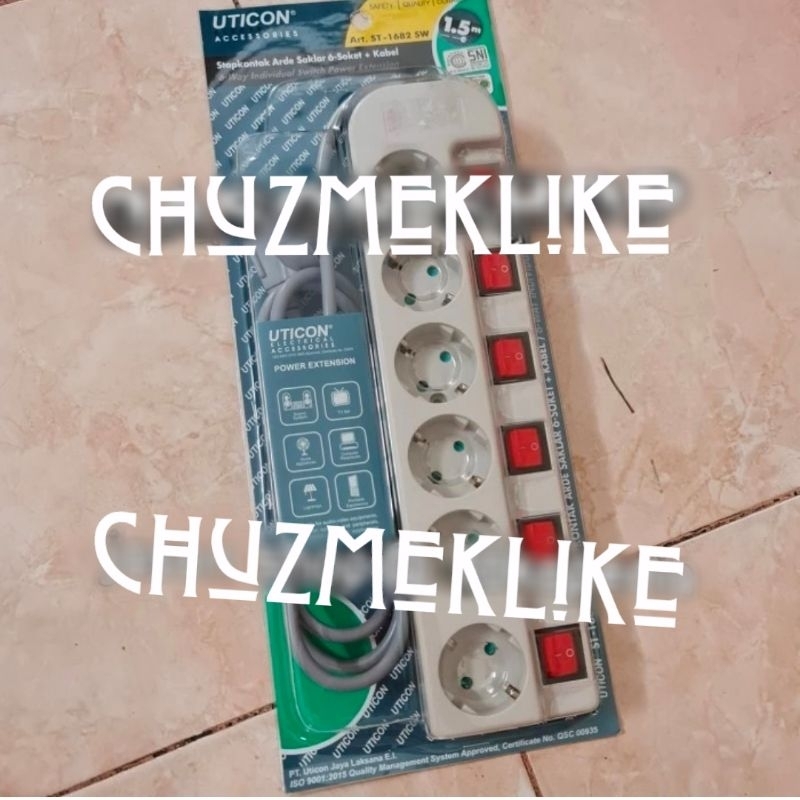 Jual Stop kontak Uticon 6 lubang/Terminal listrik Uticon 6 lubang ...