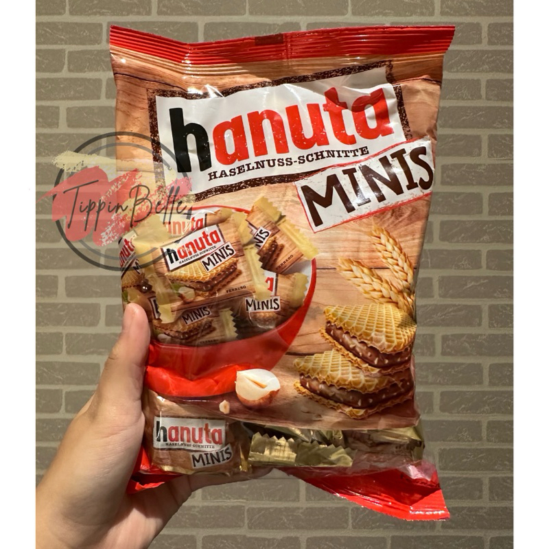 Jual Hanuta Minis Hazelnut Wafer Biscuit 200gr ori Singapore | Shopee ...