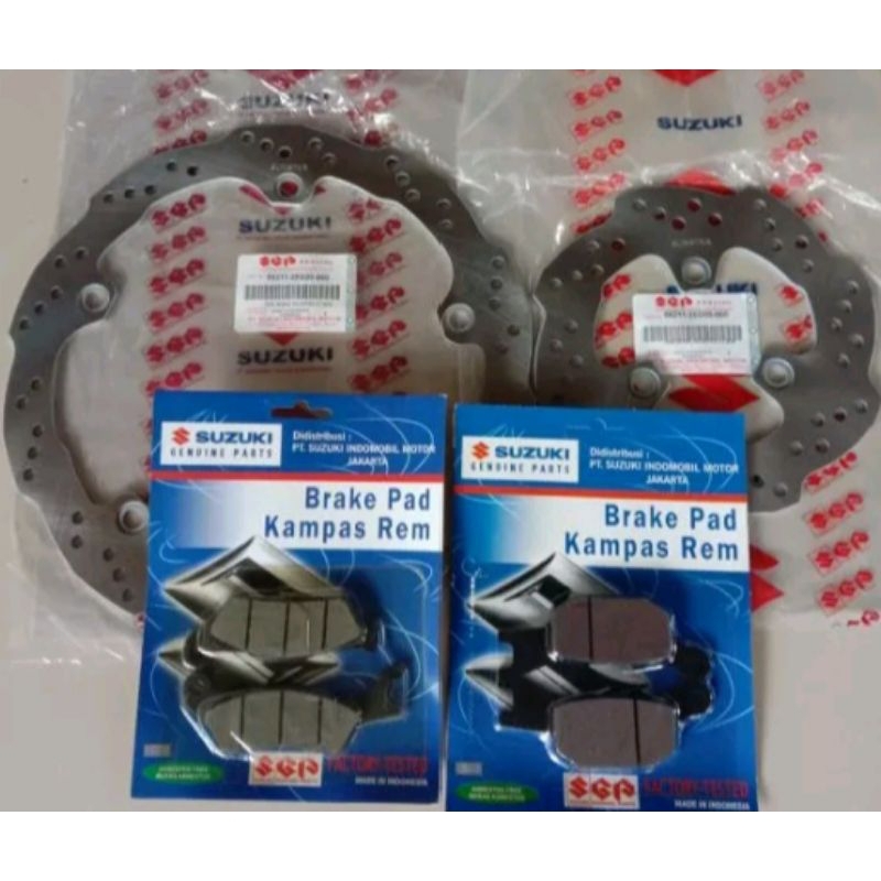 Jual Paket Piringan Plus Dispad Kampas Rem Cakram Depan Belakang Satria ...
